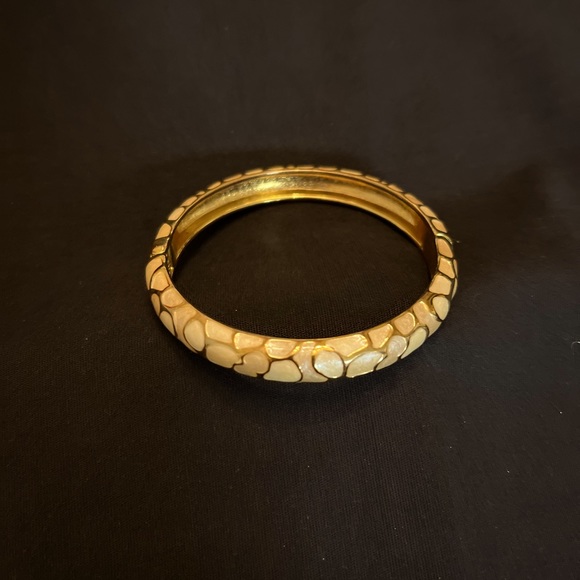 Joan Rivers | Jewelry | Joan Rivers Creamy Ivory Enamel Animal Print ...